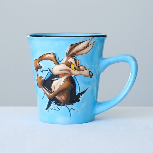 Warner Bros. | Dining | Vintage Looney Tunes Wile E Coyote Mug Blue ...